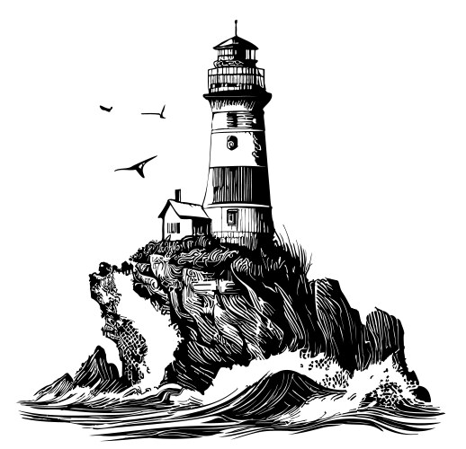 Lighthouse Royalty Free Vector Image - VectorStock