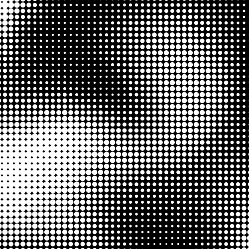 Radial halftone pattern texture background Vector Image