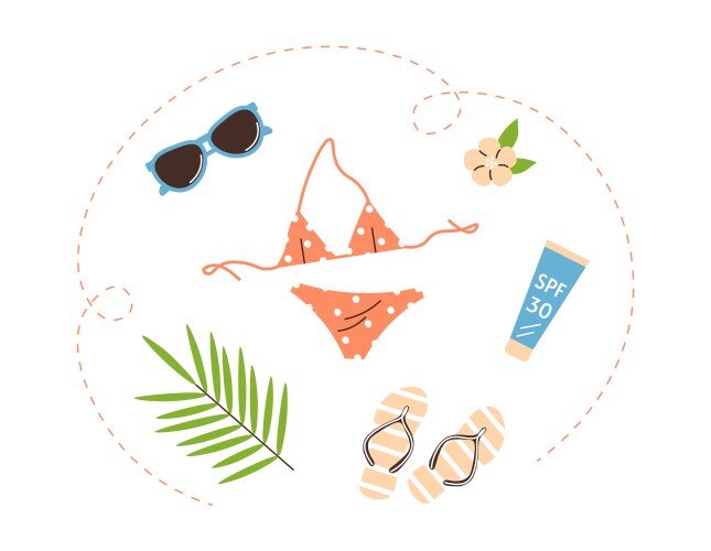 Beach Things Vector Images (over 1,200)