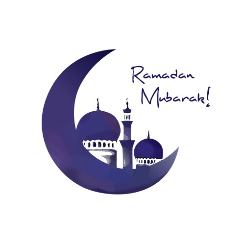 Symbol of islam and mosque ramadan Royalty Free Vector Image