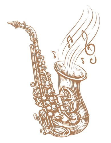 Saxophone Drawing Vector Images (over 2,900)