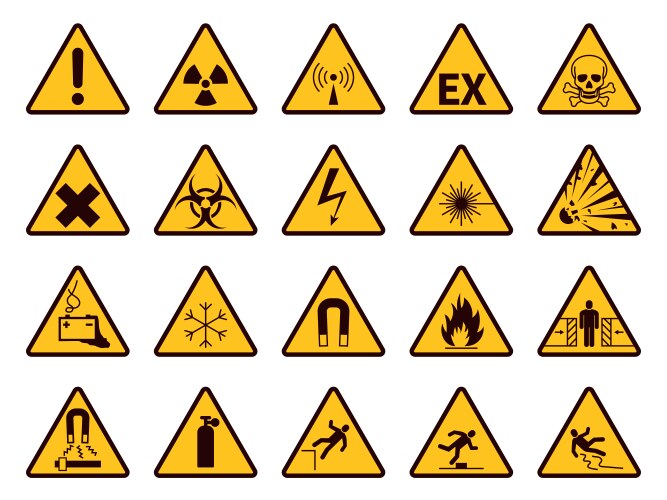Safety signs Vector Images & Graphics for Commercial Use | VectorStock