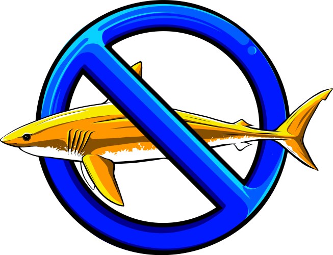 Great white shark design Royalty Free Vector Image