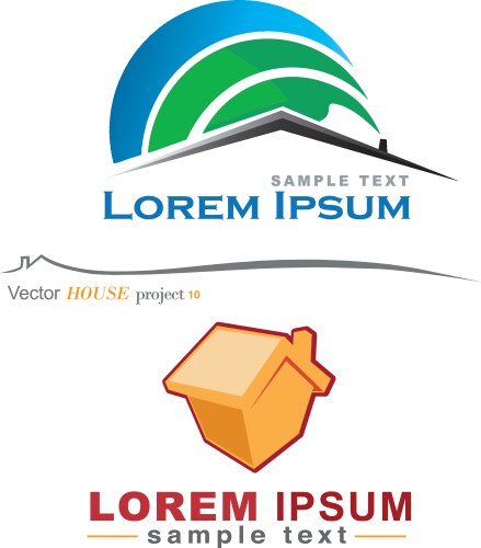 Drawing house project Royalty Free Vector Image