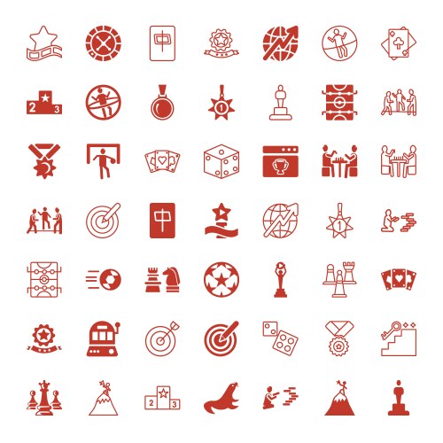 Trophy icons Royalty Free Vector Image - VectorStock