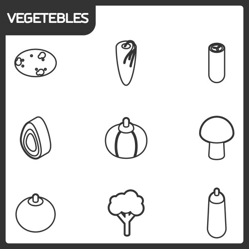 Vegetables Outline Vector Images (over 80,000)