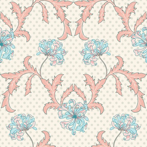 Seamless pattern in baroque rococo victorian Vector Image
