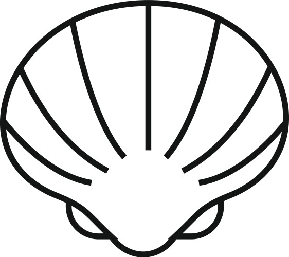 Scallop Shell Outline Vector Images (over 2,900)
