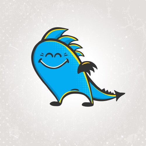 Dragon fairytale character Royalty Free Vector Image