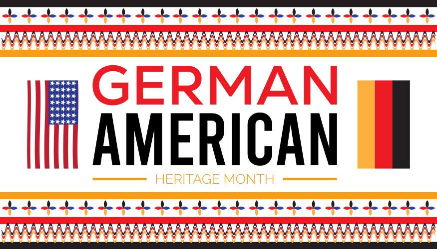 German-american heritage month Royalty Free Vector Image