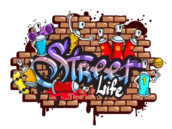 Graffiti Character Vector Images (over 14,000)