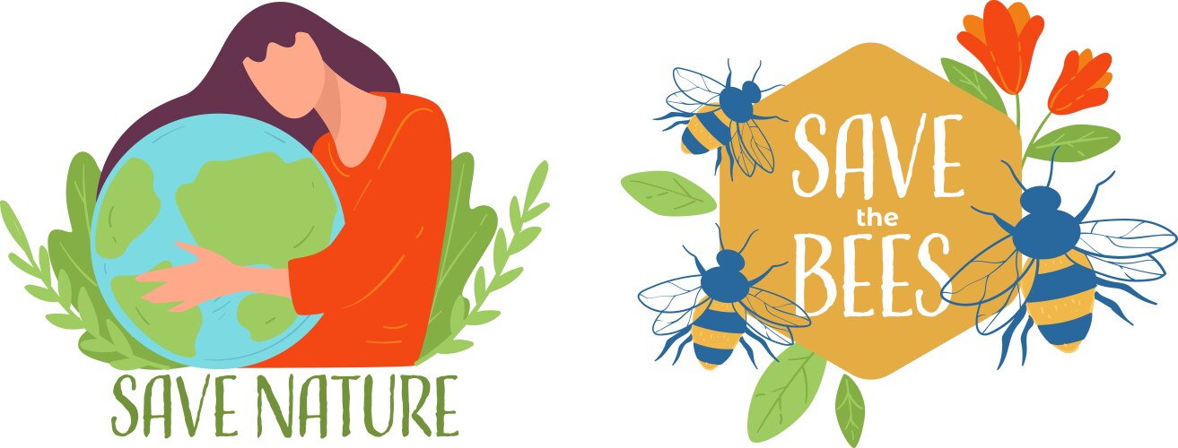 Save the Bees Vector Images (over 290)