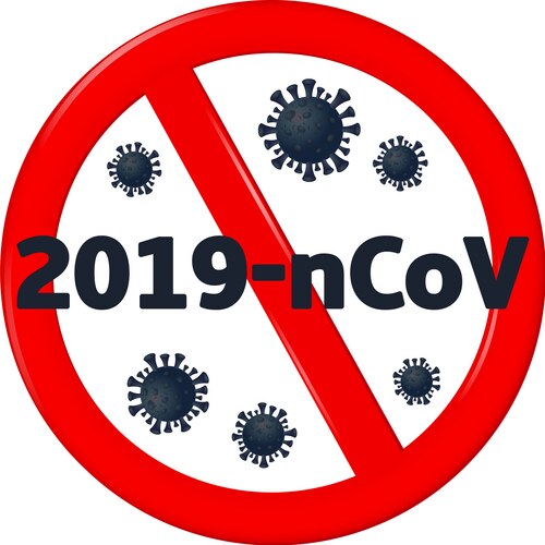 Stop virus 001 Royalty Free Vector Image - VectorStock