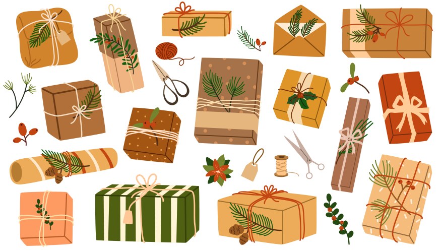 Christmas Gifts Vector Images (over 480,000)
