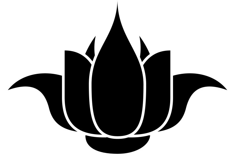 Lotus flower Royalty Free Vector Image - VectorStock