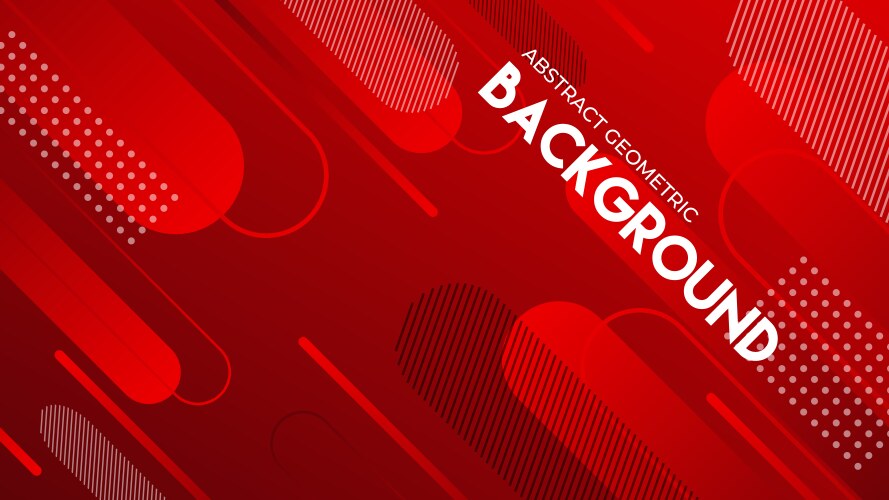Red Geometric Background Royalty Free Vector Image
