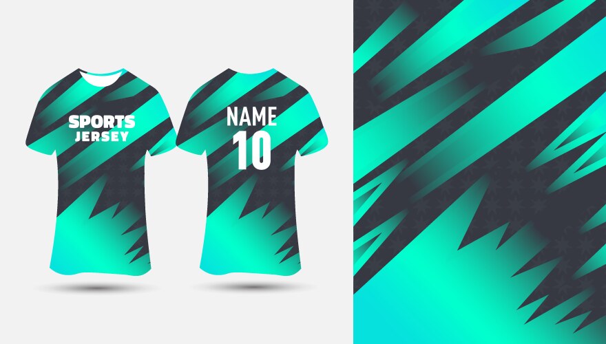 Customizable sports jersey design for sublimation Vector Image