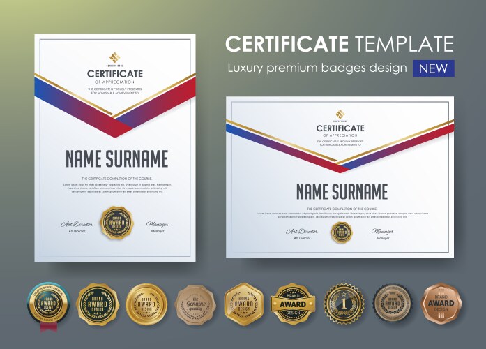 Certificate Vector Images (over 350,000)