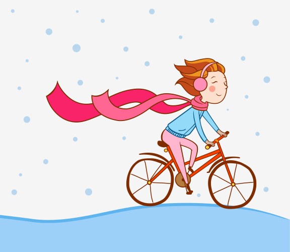 Ladybug on bike Royalty Free Vector Image - VectorStock