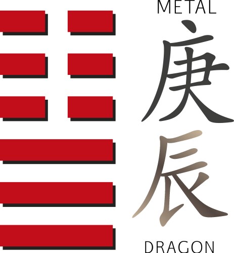 Traditional oriental korean symmetrical zen symbol