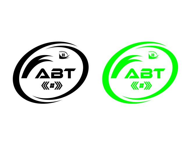 Abi letter logo design simple and modern Vector Image