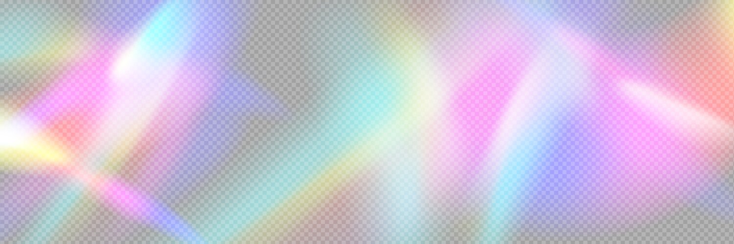 Light refractions with rainbow sunlight effect Vector Image