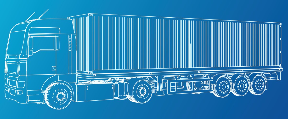 Truck tractor Royalty Free Vector Image - VectorStock