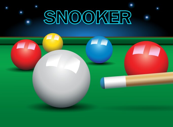 Snooker sport design Royalty Free Vector Image