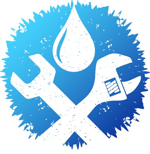 Plumbing service design symbol Royalty Free Vector Image