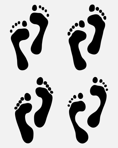 Free Foot Prints Vector Images (over 1,100)