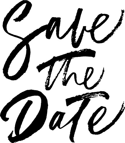 Wedding hand lettering Royalty Free Vector Image