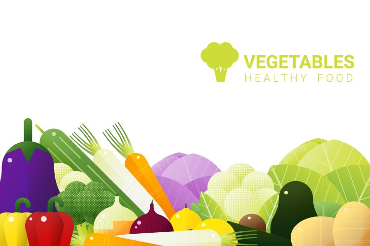 Cartoon vegetables fresh vegan veggies raw Vector Image
