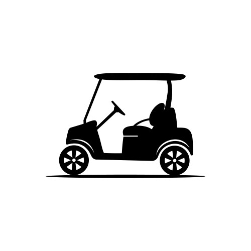 Modern golf cart icon cartoon style Royalty Free Vector