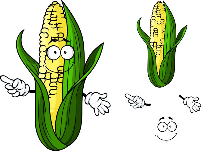 Cartoon Corn Cob Vector Images (over 1,500)