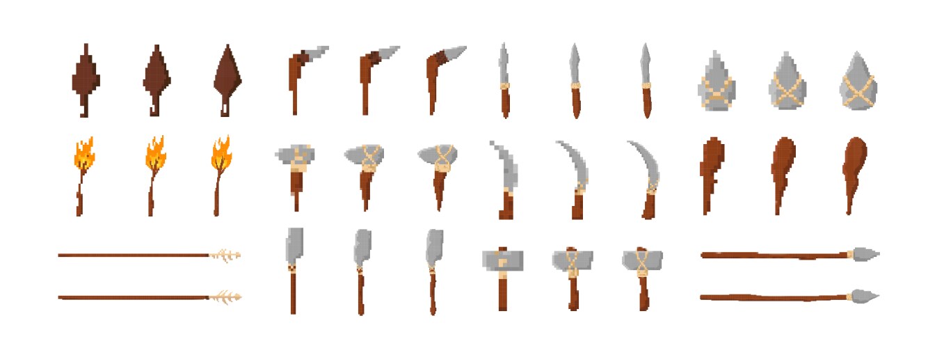 Fire Pixel Art Vector Images (over 1,500)