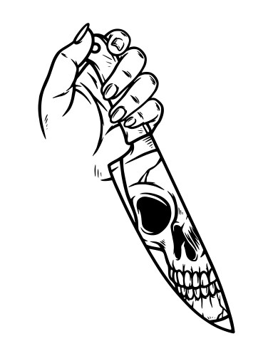 Knife Skull Vector Images (over 6,000)