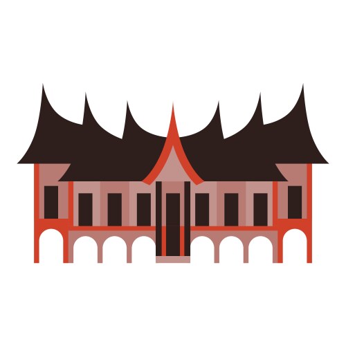 Rumah gadang Vector Images & Graphics for Commercial Use | VectorStock