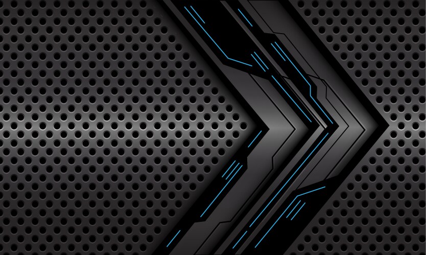 Abstract blue grey silver line arrow direction Vector Image