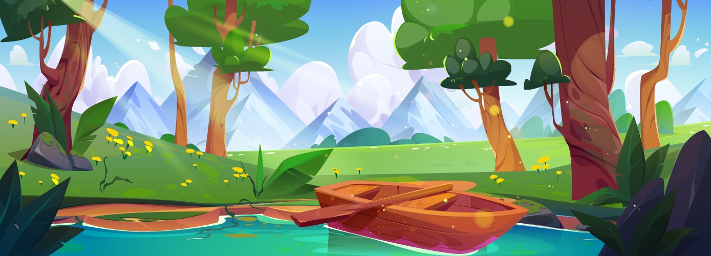 Nature background border Royalty Free Vector Image