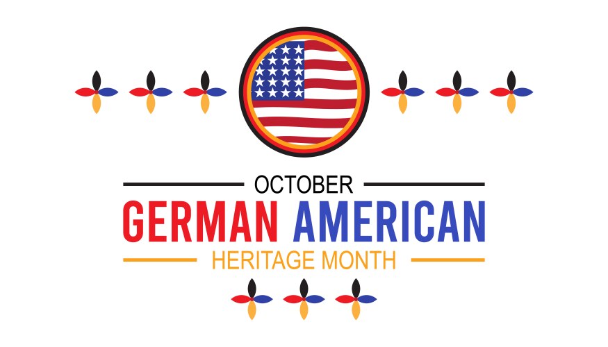 German-american heritage month Royalty Free Vector Image