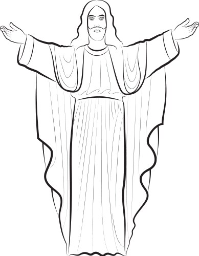 Jesus Outline Vector Images (over 13,000)