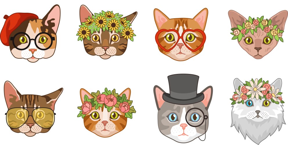 Cat Avatar Vector Images (over 4,900)