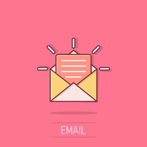 New incoming messages icon in comic style Vector Image New incoming messages icon in comic style Vector Image
