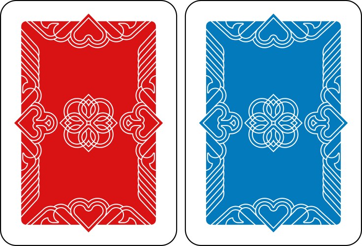 Playing Card Back Vector Images (over 4,600)