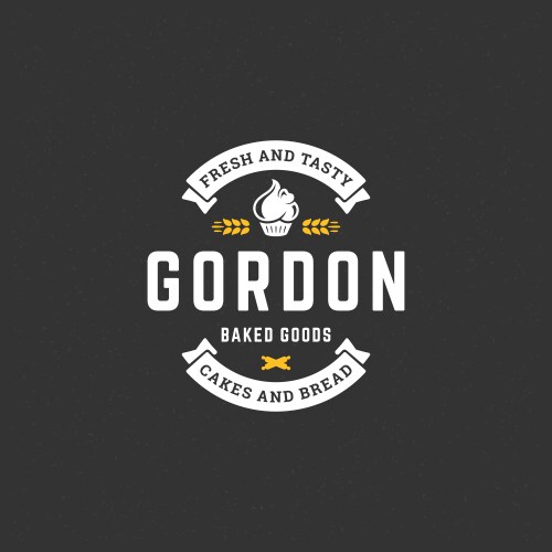 Bakery logos and badges design templates set Vector Image