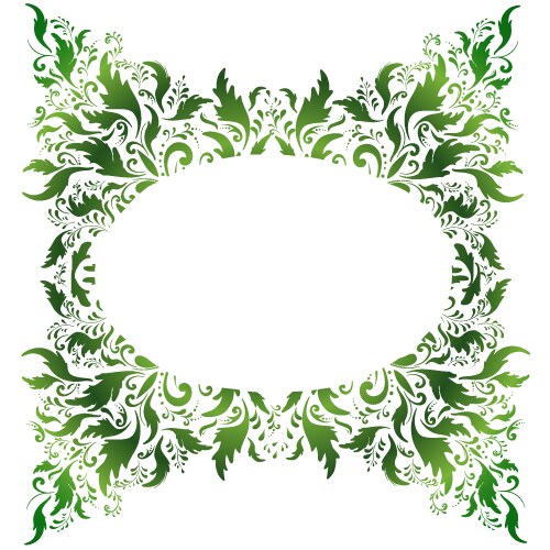 Decorative floral border Royalty Free Vector Image