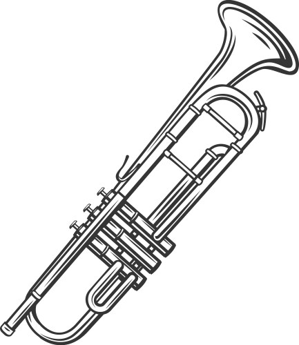 Trumpet Royalty Free Vector Image - VectorStock