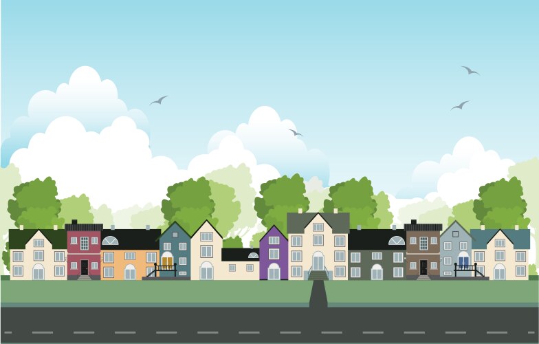 Office building exterior commercial Royalty Free Vector