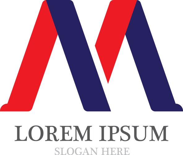 Initial mc sports logo Royalty Free Vector Image