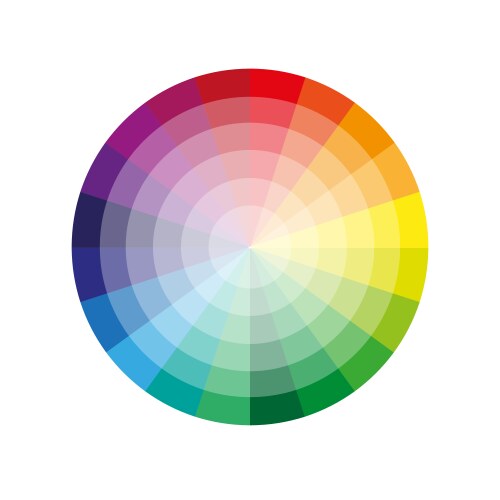 Round color palette gradient Royalty Free Vector Image
